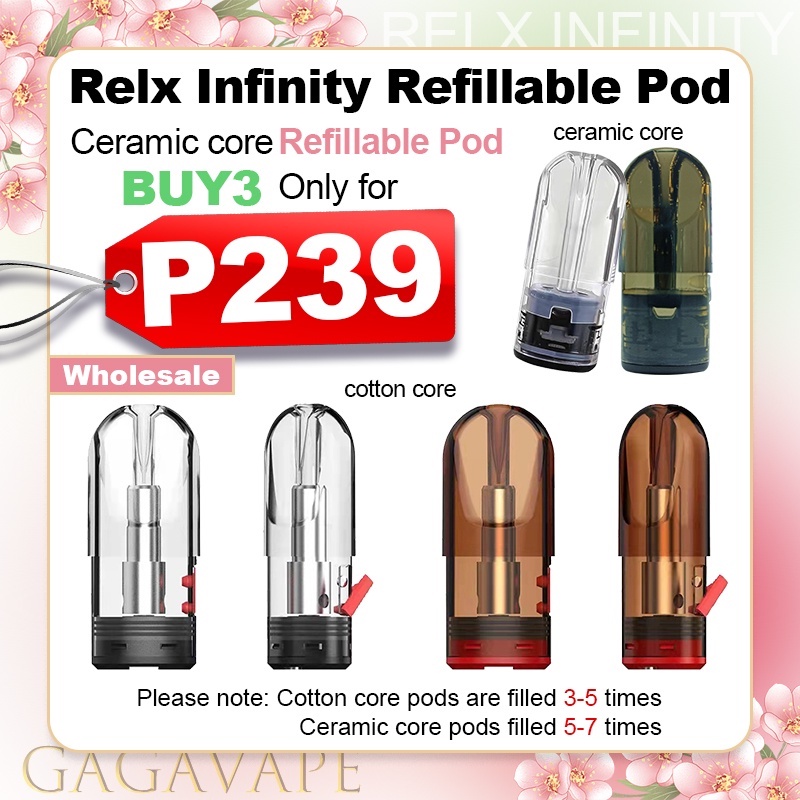 RELX Infinity Refillable Pods / RELX Phantom / Relx Essential Refill ...