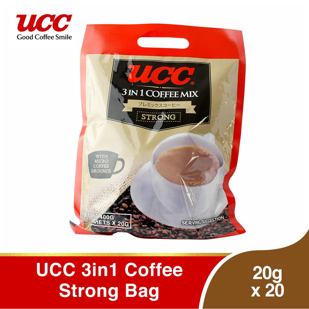 UCC 3-in-1 Coffee Strong Bag (20g x 20) | Shopee Philippines