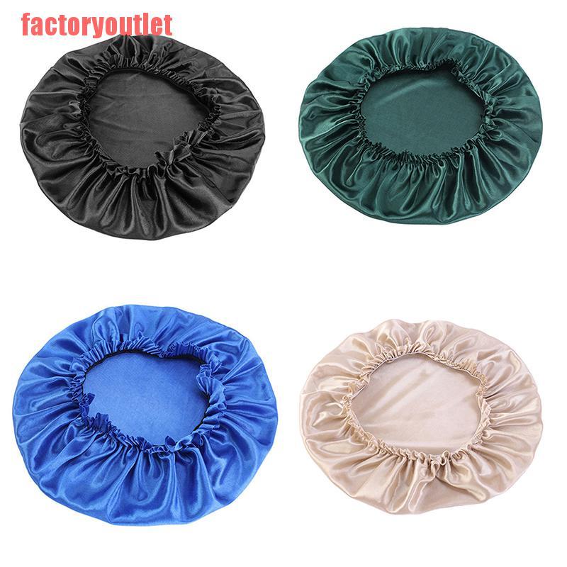 FCPH Satin Solid Sleeping Hat Bonnet Night Sleep Cap Hair Care Bonnet ...