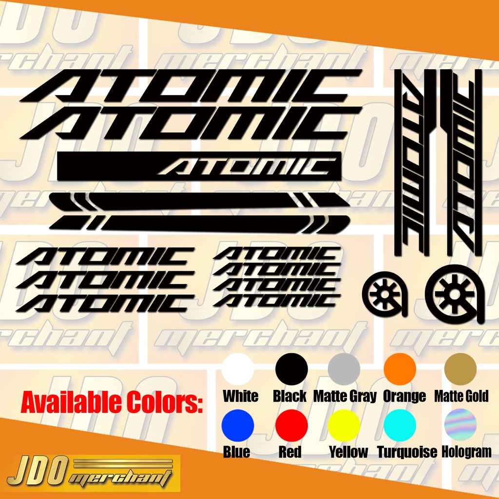 Atomic 2 bike Stickers Atomic 2sticker Decals | Shopee Philippines