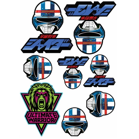 Ultimate Shaider Logo Sticker Motorcycle Helmet Bike | Shopee Philippines