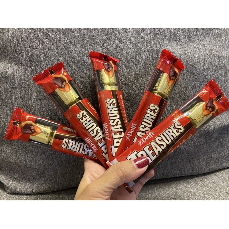 SALE!! 3 packs Delfi Treasures Golden Almond Chocolate | Shopee Philippines
