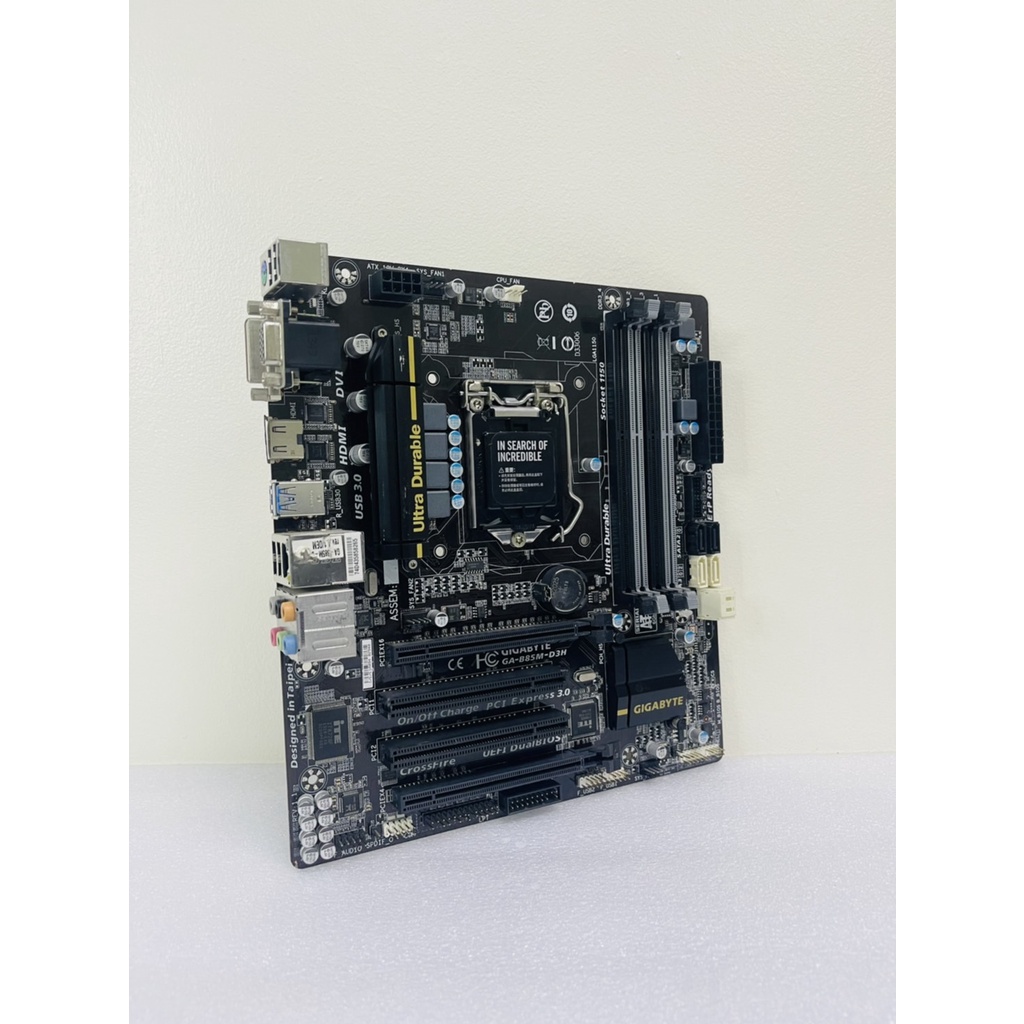 GIGABYTE GA B85M-D3H (REV1.1) Desktop 4TH GEN Motherboard B85 Socket ...