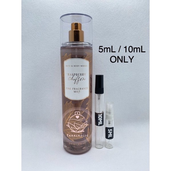 Bath and Body Works RASPBERRY CHIFFON Mist Refill / Decant ( 5ml / 10ml ...