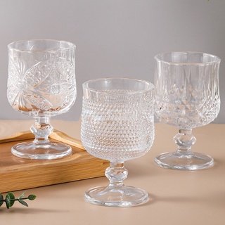 Delisoga Small embossed diamond wineglass whisky glass juice cup (1pc ...