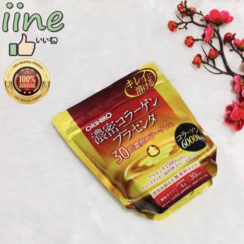 ORIHIRO Dense Collagen + Placenta Powder 120g for 30 days ( New ...