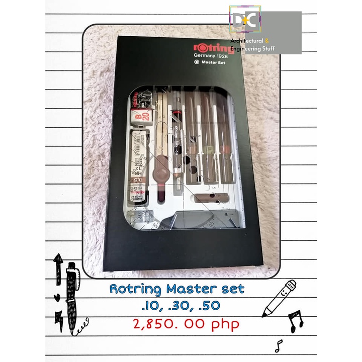 ROTRING MASTER COLLEGE JUNIOR SET ORIGINAL | Shopee Philippines
