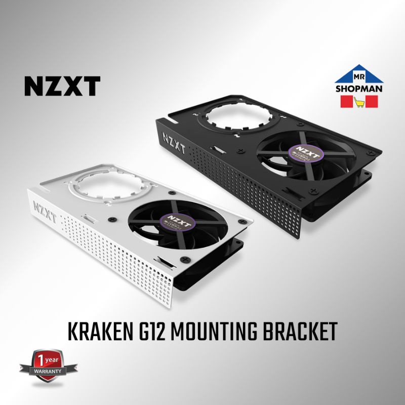NZXT Kraken G12 GPU Mounting Bracket for Kraken AIO Black White ...