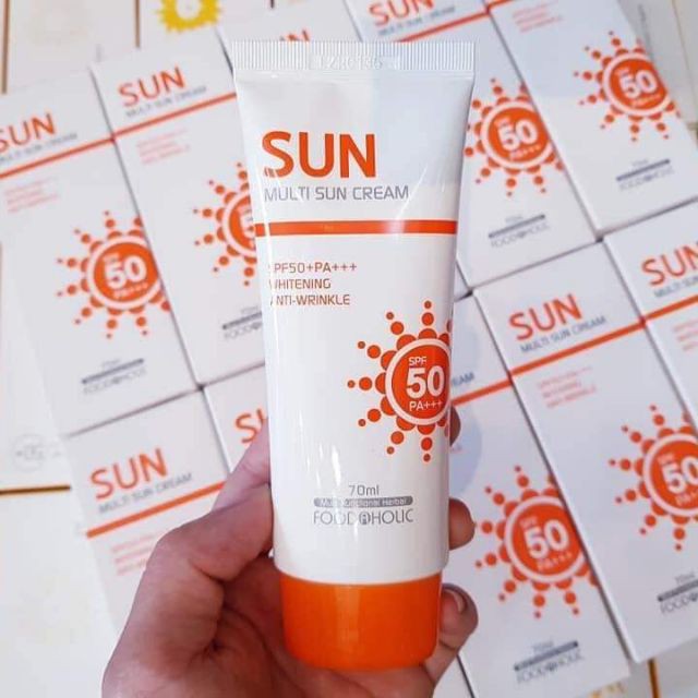 FOODAHOLIC Multi sun cream SPF50+PA+++ 70ml / Korea shipping | Shopee ...