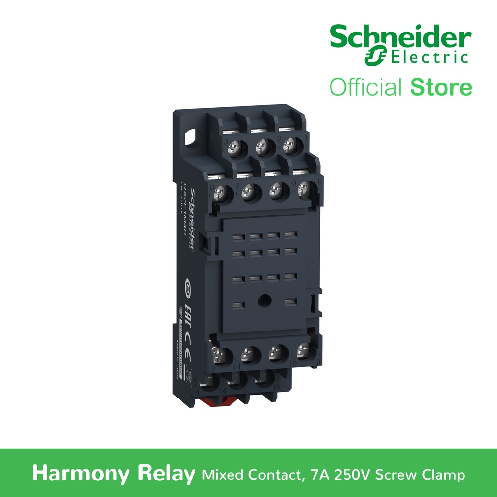 Schneider Harmony Relay Mixed Contact 7A 250V Screw Clamp (RXZE1M4C) | Shopee Philippines