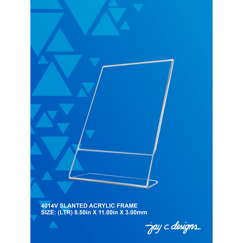 Jay C. Designs Acrylic Slanted Frame | Shopee Philippines