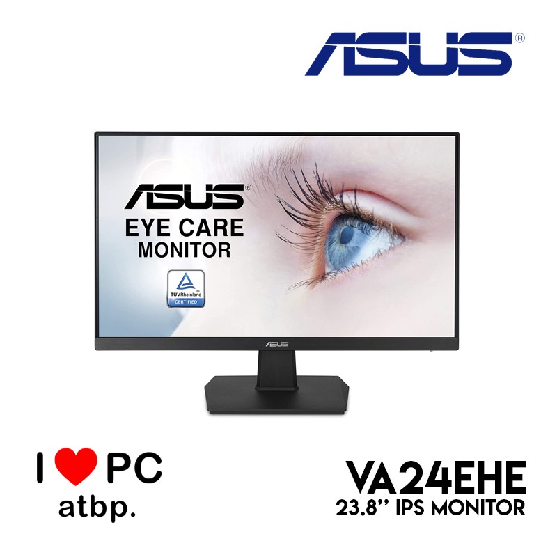 ASUS VA24EHE 23.8” IPS Monitor (75Hz, IPS, HDMI/VGA/DVI, VESA, Eye Care ...