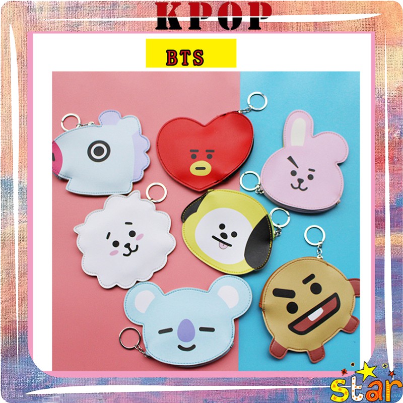 Bt21 Coin Purse Keychain | semashow.com