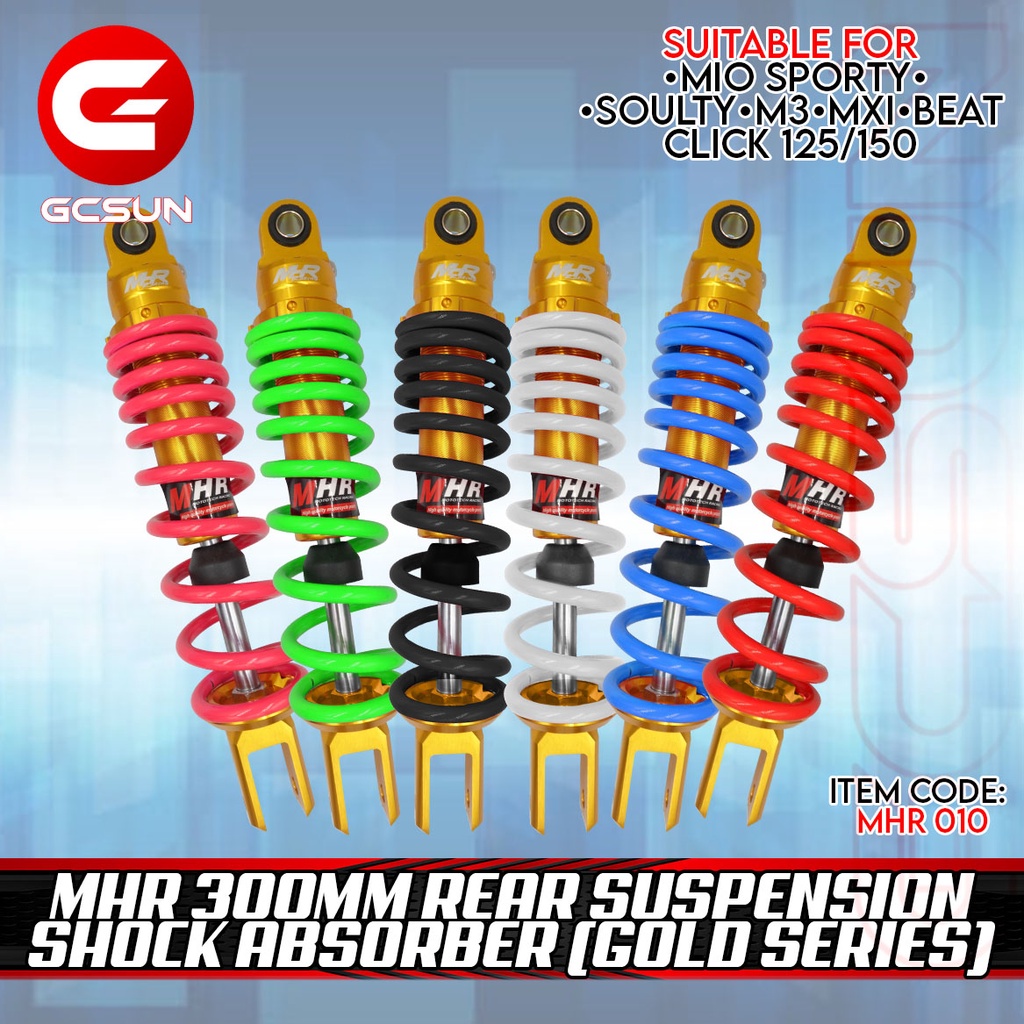 MHR 300MM REAR SUSPENSION SHOCK ABSORBER FOR MIO - GCSUN MOTORCYCLE ...