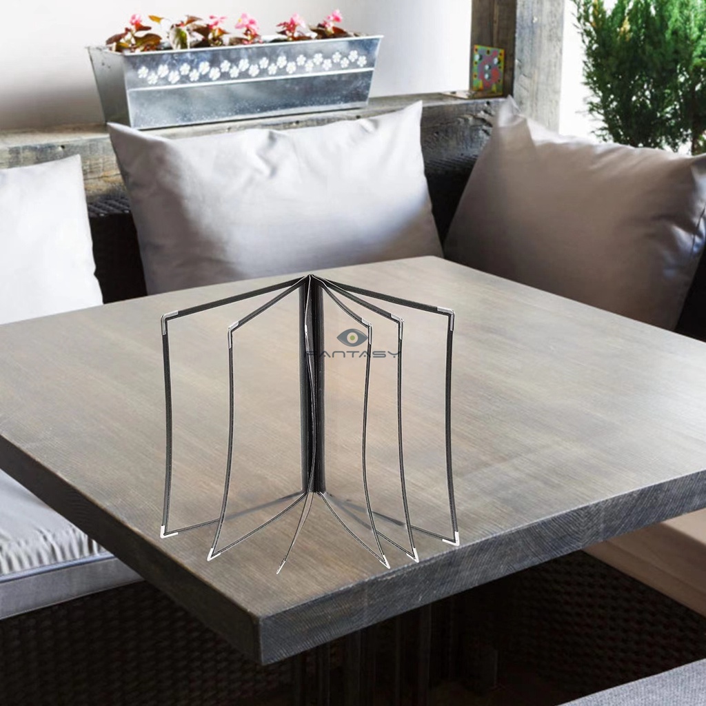 6 Pages 12 Faces A4 Transparent Menu Covers Restaurant Menu Folder Menu ...