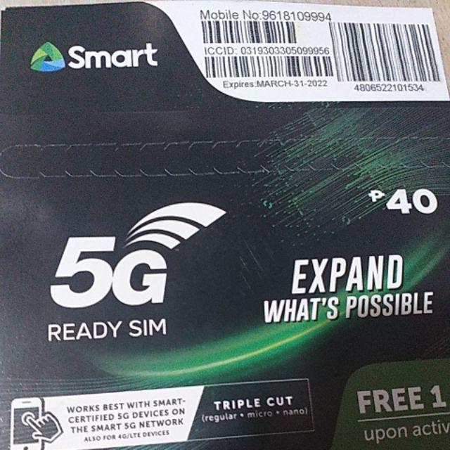 Smart Prepaid 5g Ready sim card | Shopee Philippines