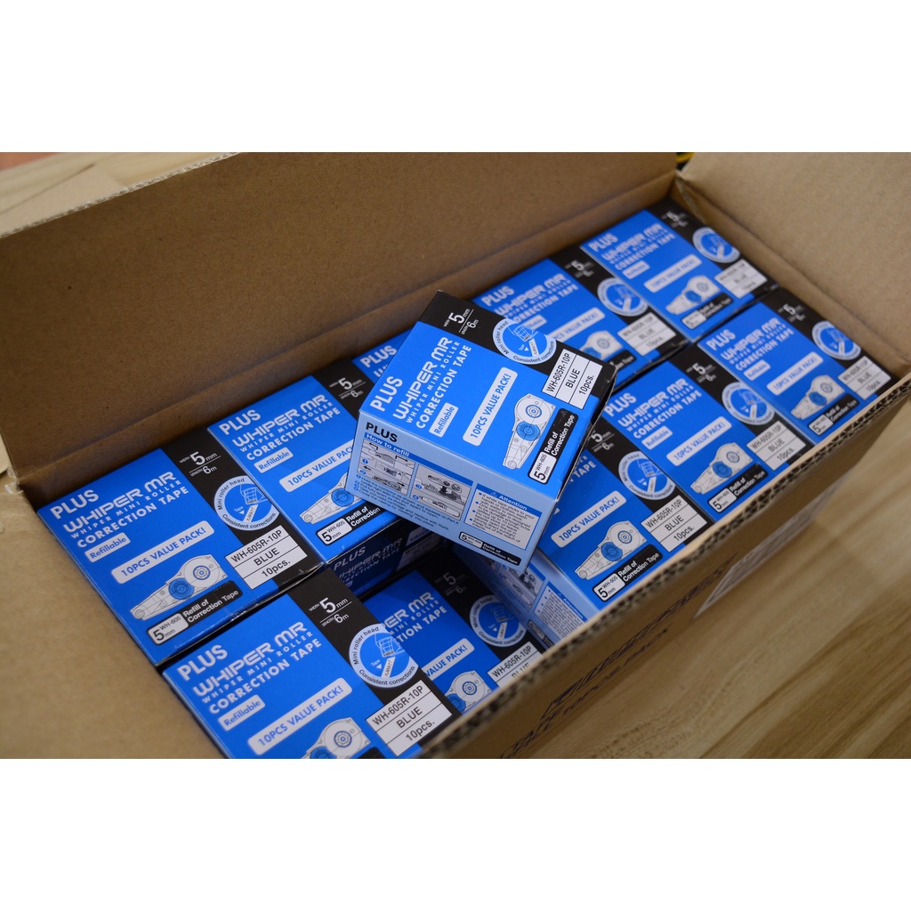 PLUS WH-605R 10P Whiper MR Correction Tape Refill, 1box or 20 packs ...