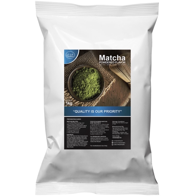 Top Creamery Matcha Powder 1kg | Shopee Philippines