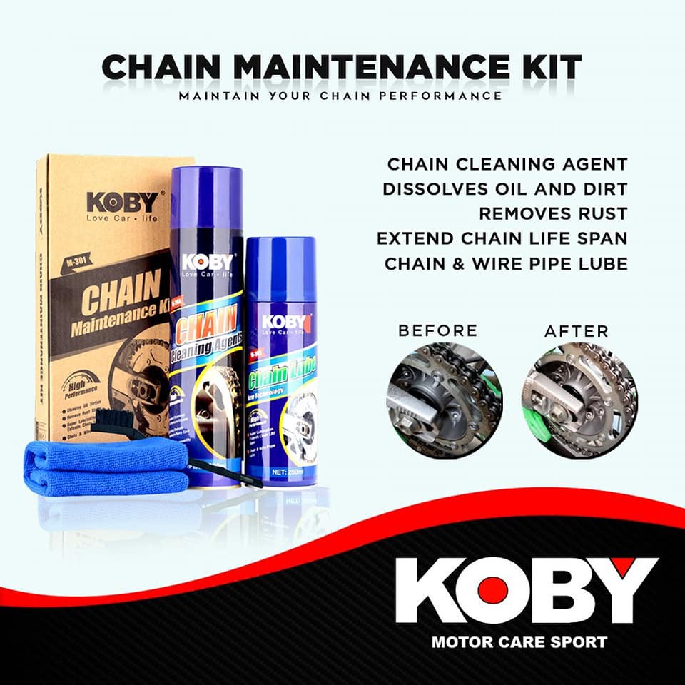 Motorcycle Accessories Original Koby Chain Maintenance Kit Chain ...