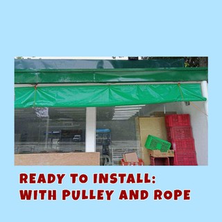 (6ft x 12ft) ROLL UP ROLL DOWN WITH PULLEY AND ROPE TRAPAL LONA ...