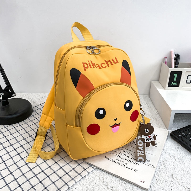 School bag for boys Pikachu back pack for kids Japanese cartoon bag for ...