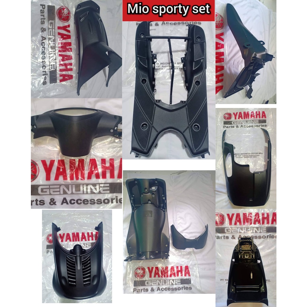 MIO SPORTY INNER SET(FOOTBOARD ARARO BANGKA ENGINE COVER REAR FENDER ...