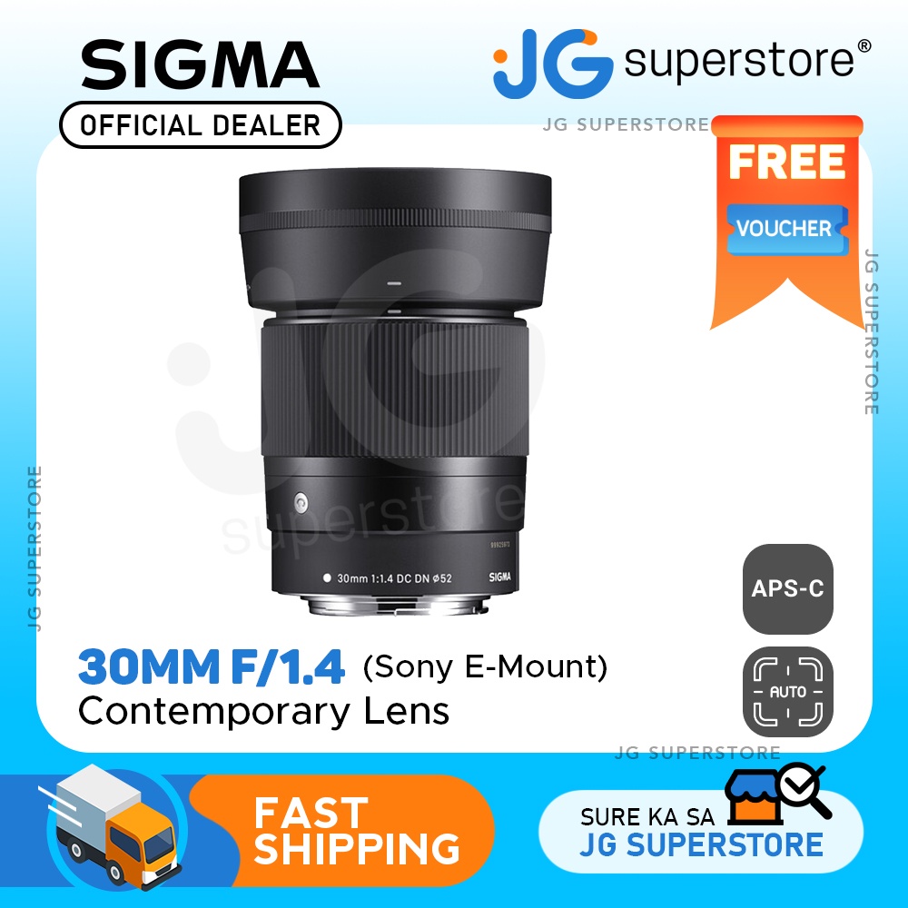 Sigma DN 30mm f/1.4 Contemporary Lens (E-Mount) DC DN APS-C format for ...