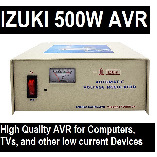 Izuki Relay Type AVR SE-500 Automatic Voltage Regulator 500W AVR for PC ...