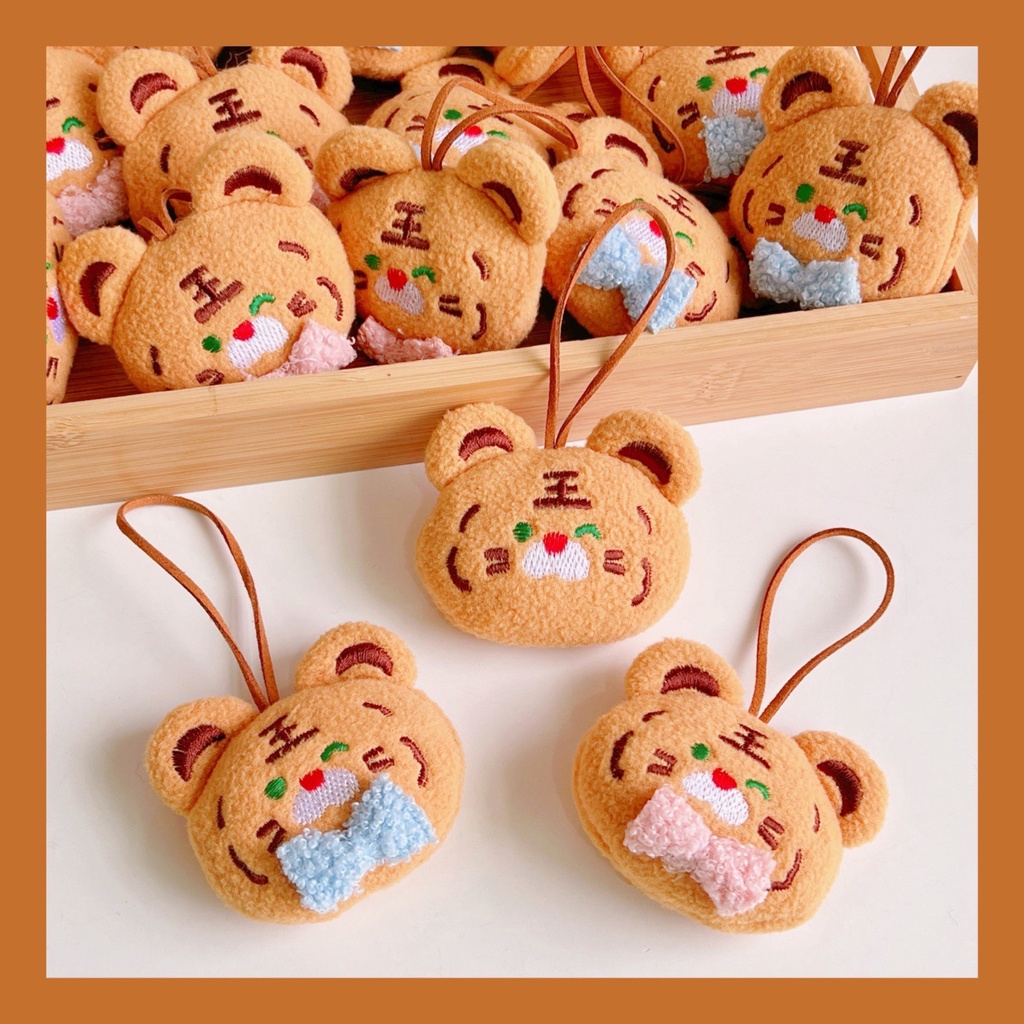 Little Tiger Pendant Plush Keychain Cute Girl Couple Bag Accessories ...