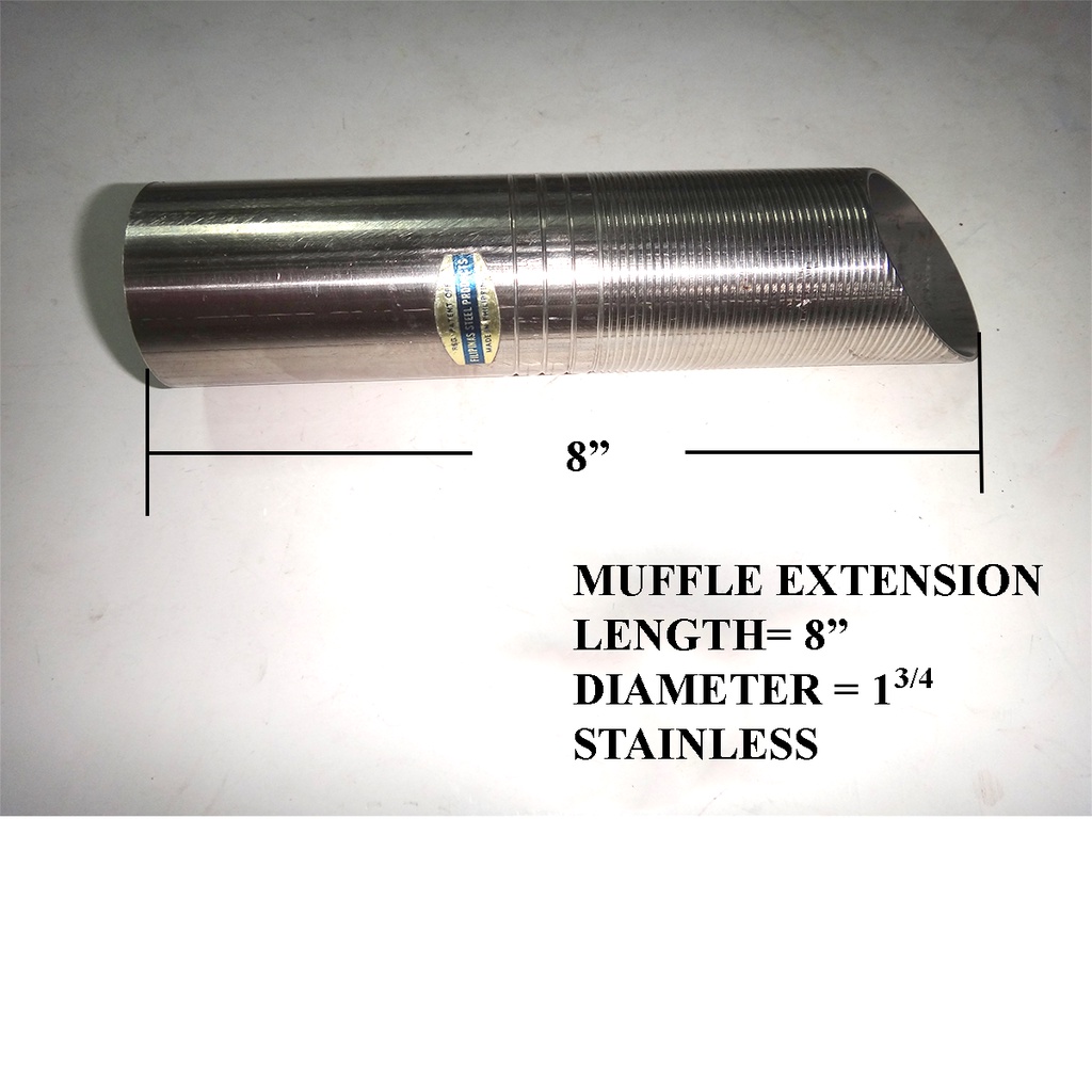 MUFFLE EXTENSION 1 3 4 X 8 STAINLESS TAPIAS Shopee Philippines