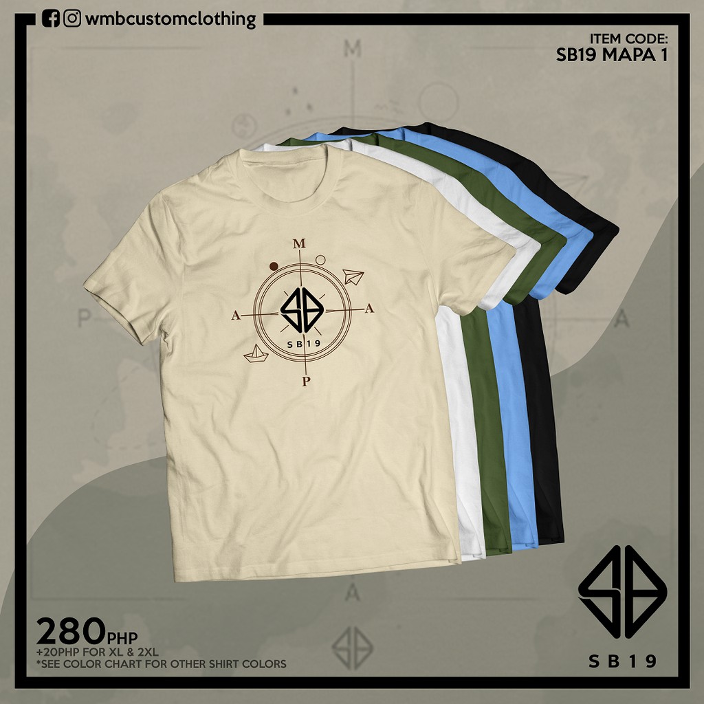 SB19 MAPA Shirt (SB19 MAPA 1) by WMB Clothing | Shopee Philippines