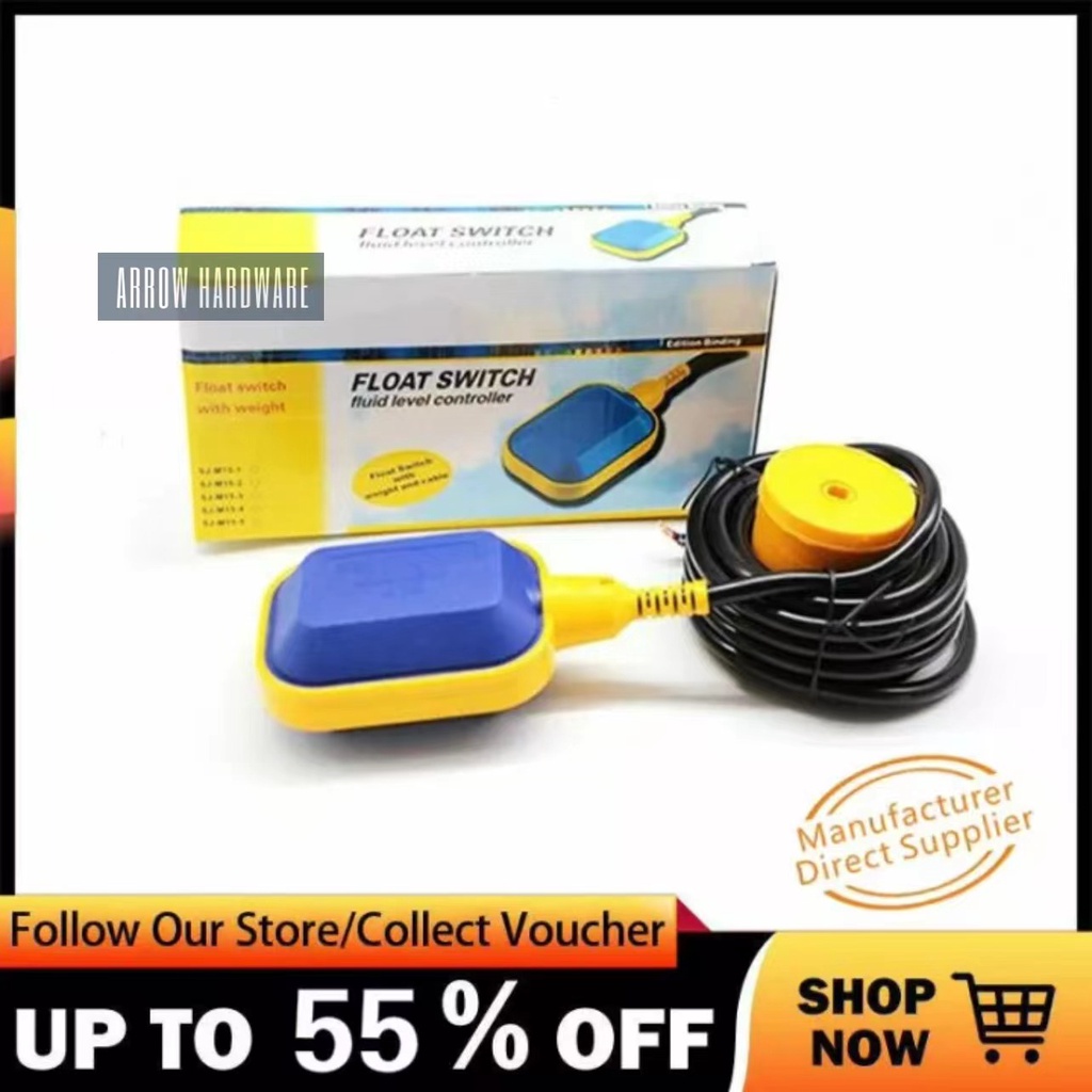 Cable Type Float Switch Liquid Fluid Water Level Controller Sensor (2M ...