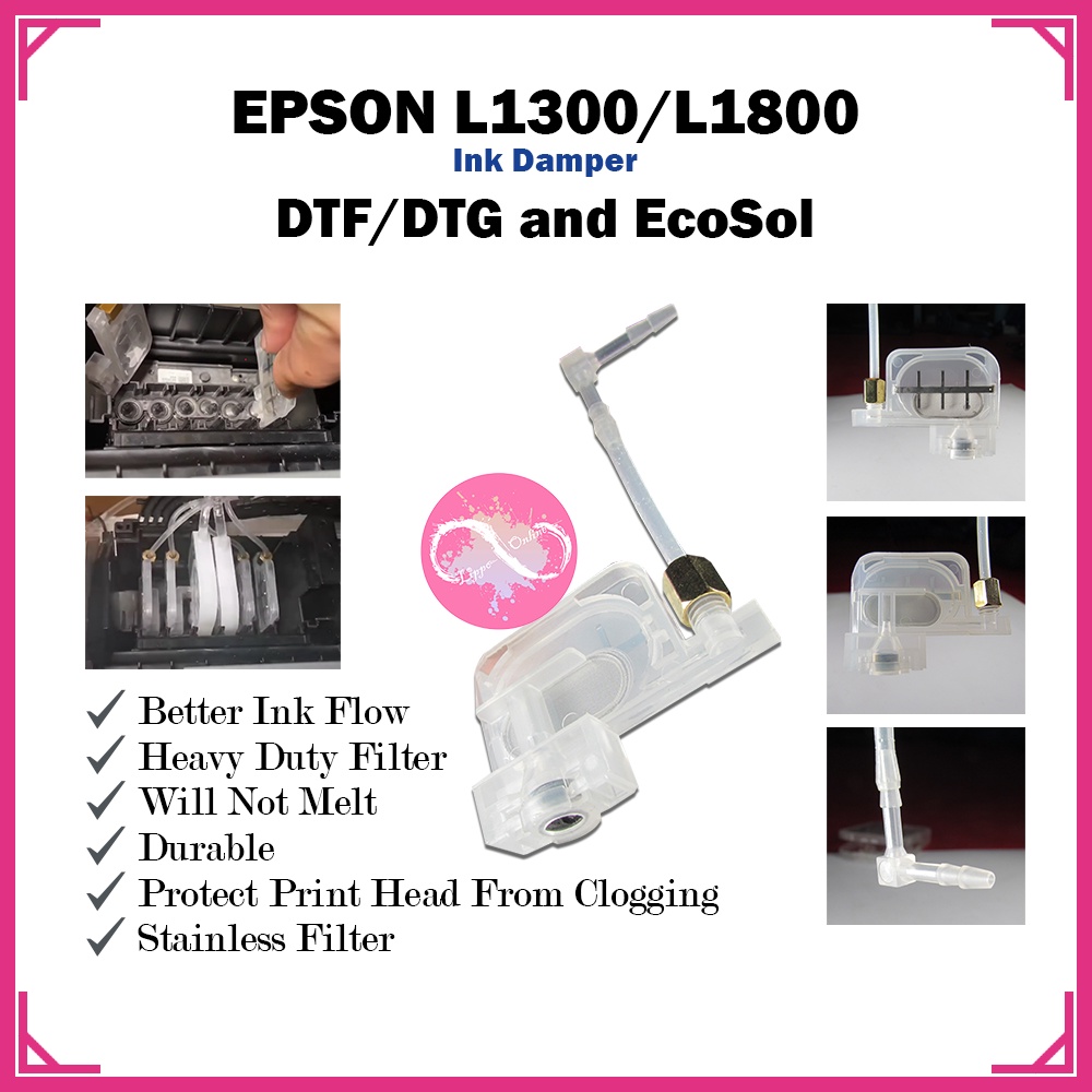 Epson L1300 L1800 ink Damper compatible for eco-solvent ink | Shopee ...