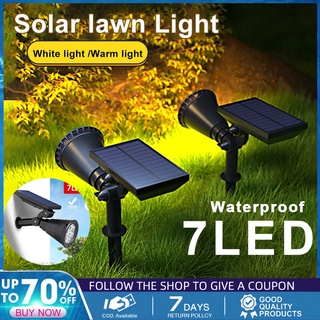 7 LED Solar Light Garden Lamp Outdoor Lighting Spotlight Lawn Lights ...