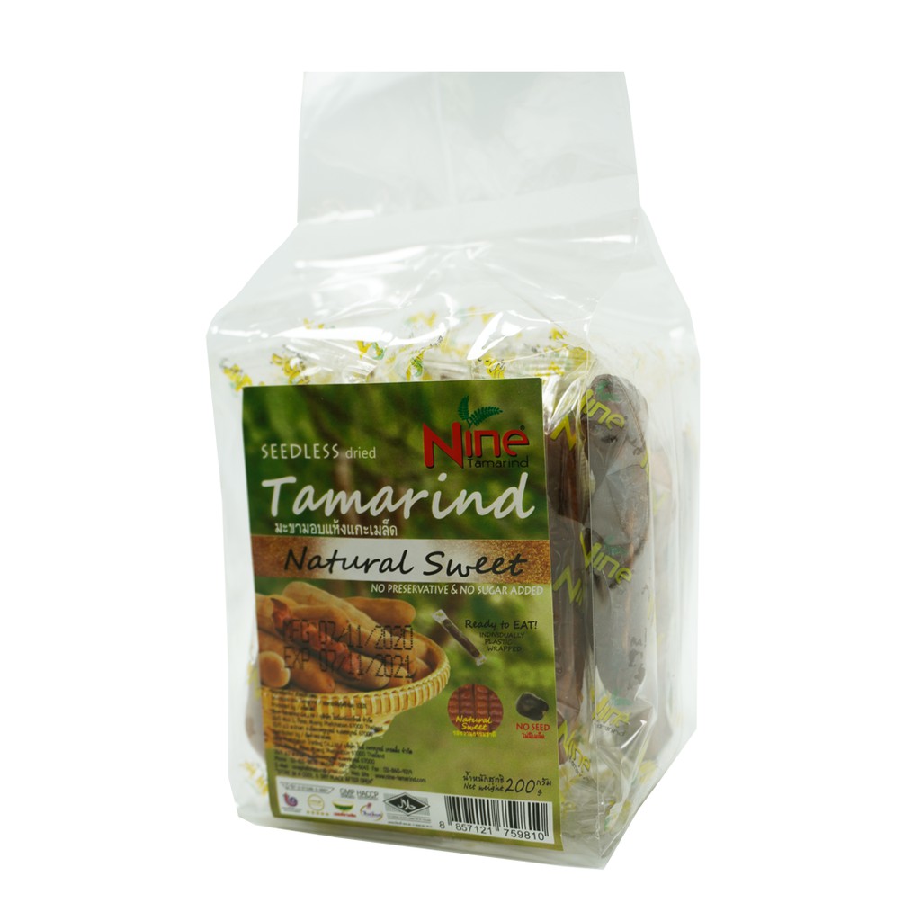 Nine Tamarind Dried tamarind seedless natural flavor packed in ...