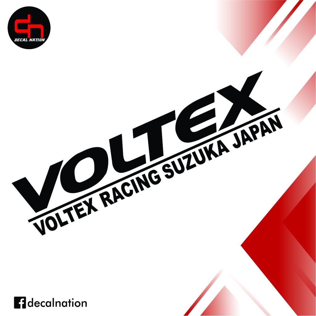 Voltex Logo Black Color Cut Out Vinyl Sticker 9.1" × 2" inches | Shopee ...