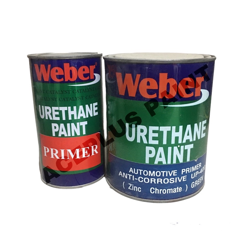Weber Urethane Paint Automotive Primer Anti-Corrosive UP-400 (Zinc Chromate) Green | Shopee ...