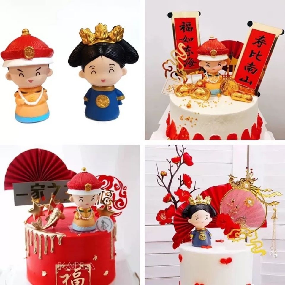 Mother Day Baking Cake Decoration Queen Empress Doll Birthday Cake ...