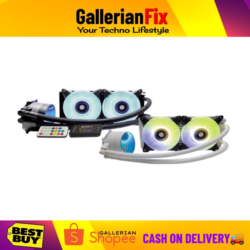 Inplay ICE240 All in One Liquid Cooler BLACK argb rgb fan heatsink cpu ...