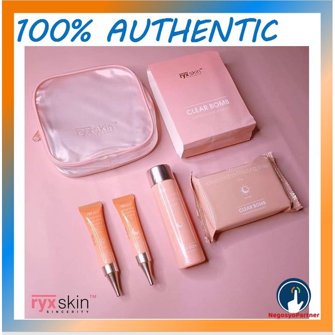 Original RYX Skincerity Clear Bomb Advanced Exfoliating Kit | Shopee ...