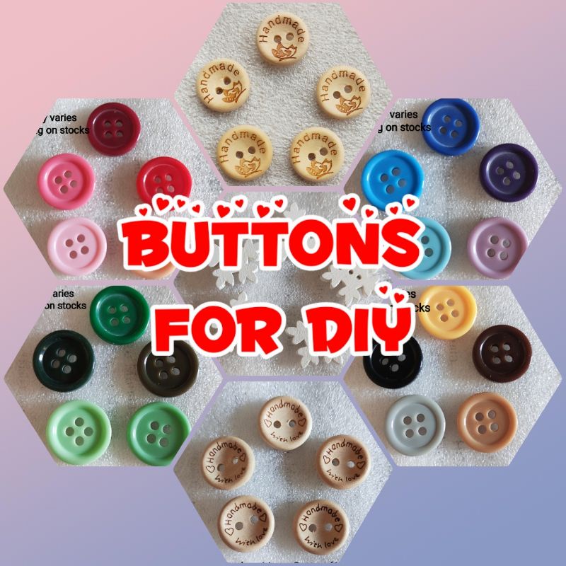 Buttons for your DIY - 15mm - 18mm | Shopee Philippines