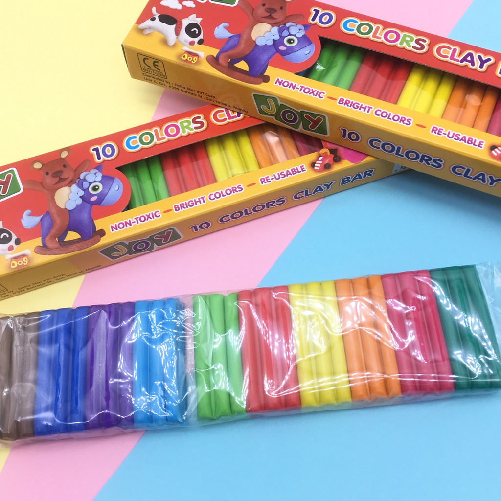 #SCL-6010 JOY RAINBOW CLAY BAR 10COLOR | Shopee Philippines