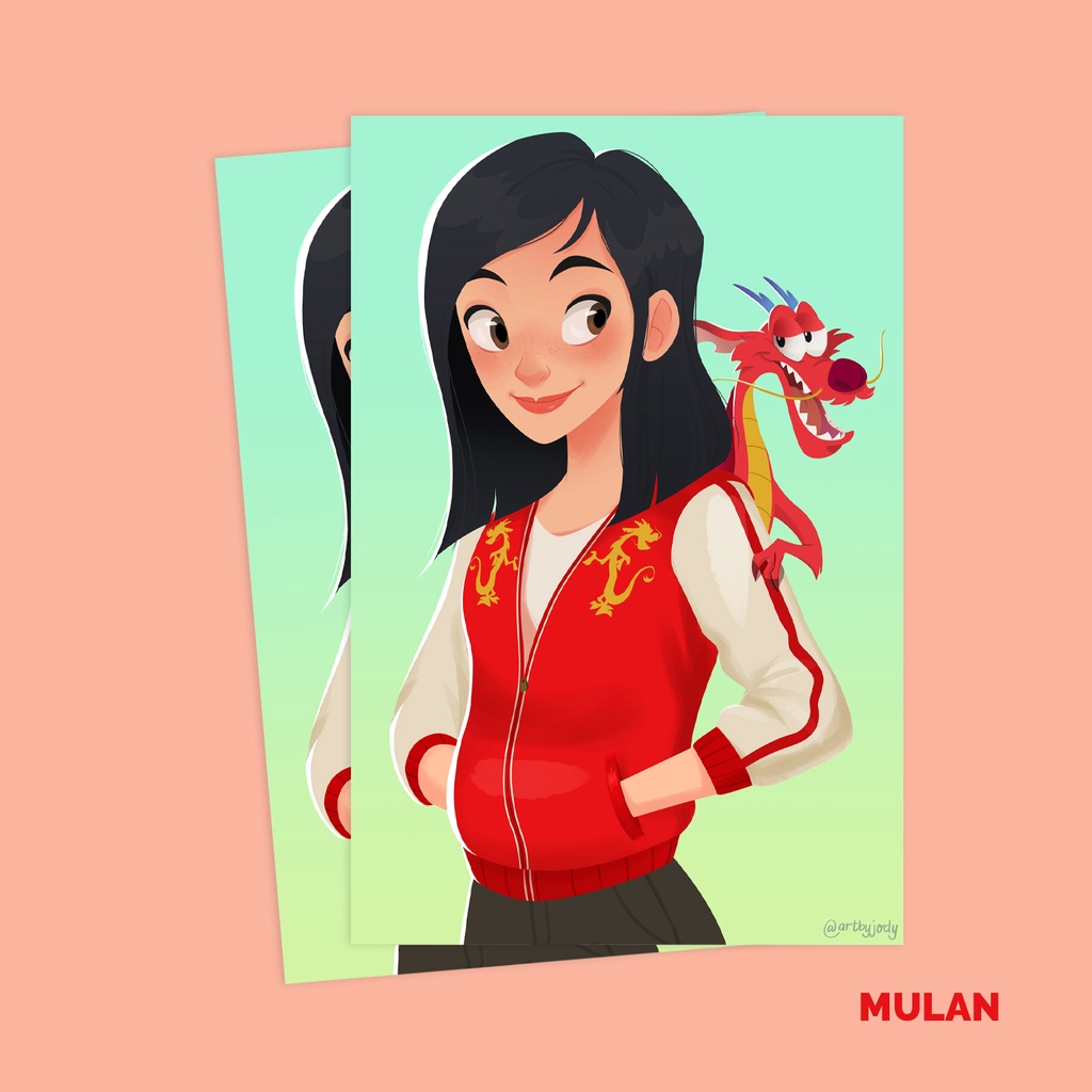 Casual Mulan Fanart Art Print Old Mill 350 GSM | ARTBYJODY | Shopee ...