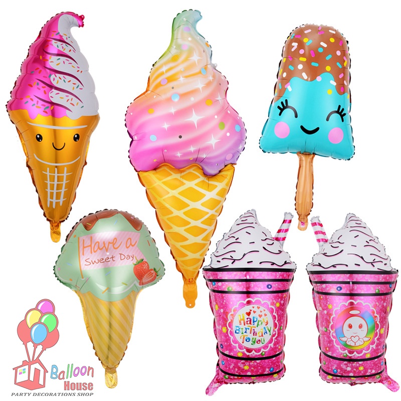 balloon house Ice Cream Balloons Popsicle Balloons 35 Inch Ice Cream ...