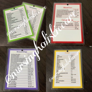 flashcard: Normal Lab Values | Shopee Philippines