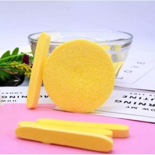 Stick Fature SPONS FACIAL / SPONGE Potato Round (Contents 12 PCS ...