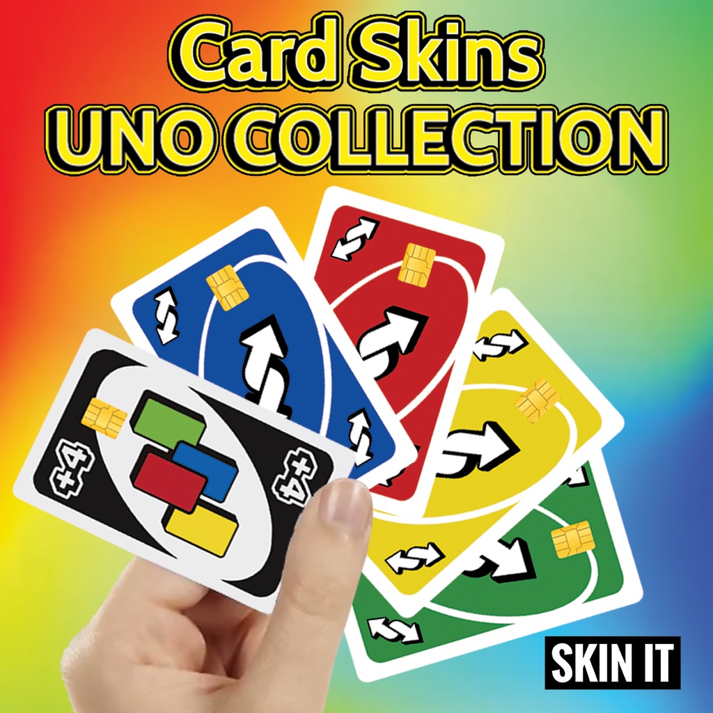SKIN IT : Uno Themed Card Skins (Stickers For ATM or Beep Cards ...
