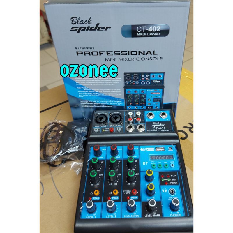 402 4CHANNEL ORIGINAL BLACK SPIDER MIXER | Shopee Philippines