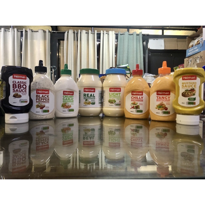 Herman Real Mayonnaise / Dressing / BBQ and Mustard | Shopee Philippines