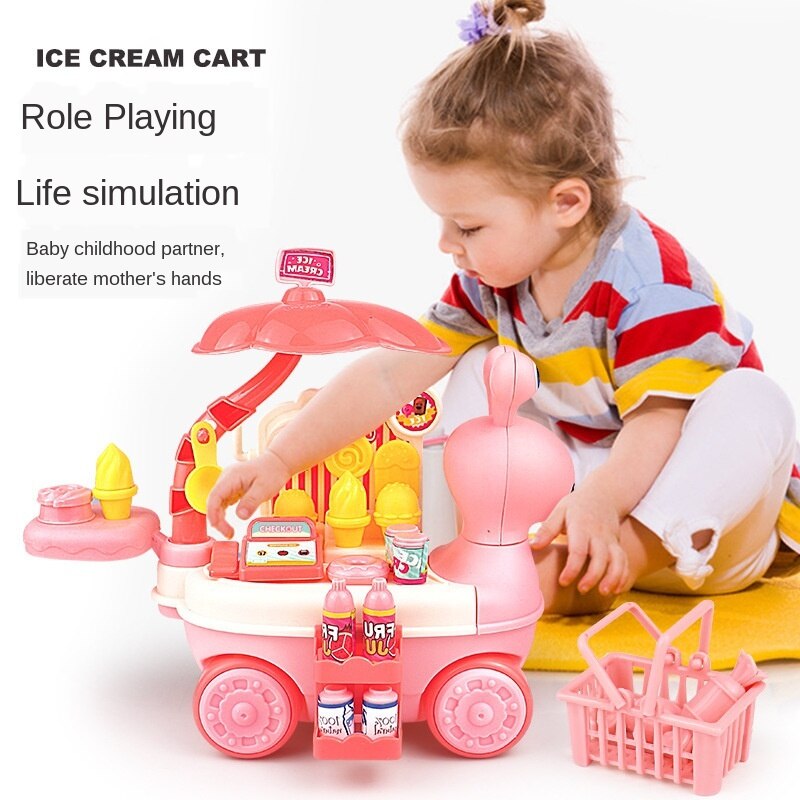 26 pieces toy cars DIY kitchen toys simulation supermarket sales car ...